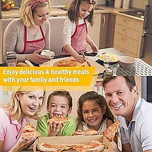 YAKSHA Pizza Stone for Oven and Grill 15" x 12" Large Pizza Grilling Stone and Peel Set with Pizza Cutter Wheel for BBQ, Rectangular Baking Stone for Crisp Bottoms Pies Pastry Bread Calzone