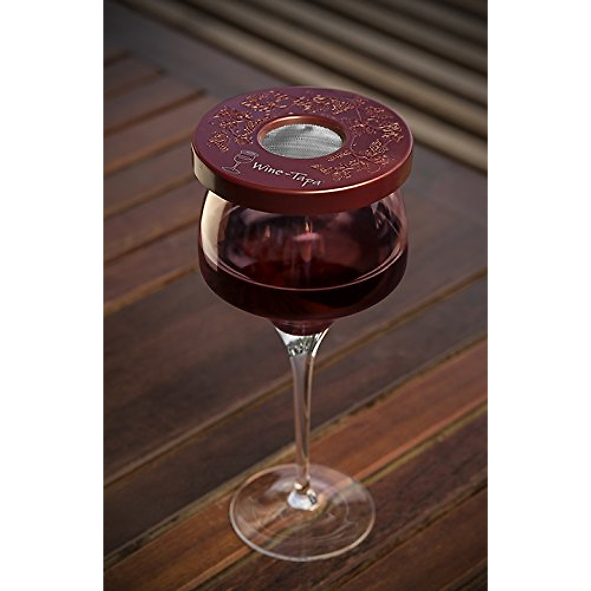 Wine Tapa Drinking Glass Covers- Keep Bugs Away from Wine Glasses Outdoors - Use as Cover for Coffee Mugs, Soda Cans, and Drinking Glasses, set of 4 No Spill Drink Covers (Fresco)