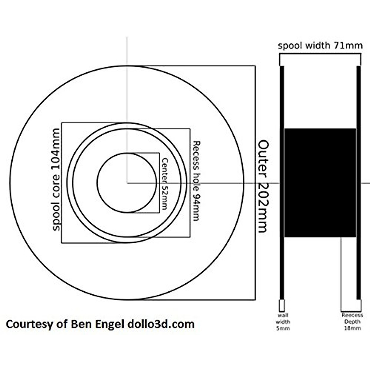 IC3D Grey 2.85mm PLA 3D Printer Filament - 1kg Spool - Dimensional Accuracy +/- 0.05mm - Professional Grade 3D Printing Filament - Made in USA