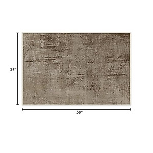 RUGGABLE Washable 2x3 Area Rug, Impasto Natural, Premium Modern Rugs for Living Room, Bedroom, Kitchen, Office, Classroom with Gripper Non Slip Pad