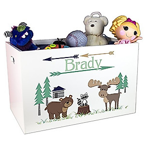 My Bambino Personalized North Woodland Animals Toy Box