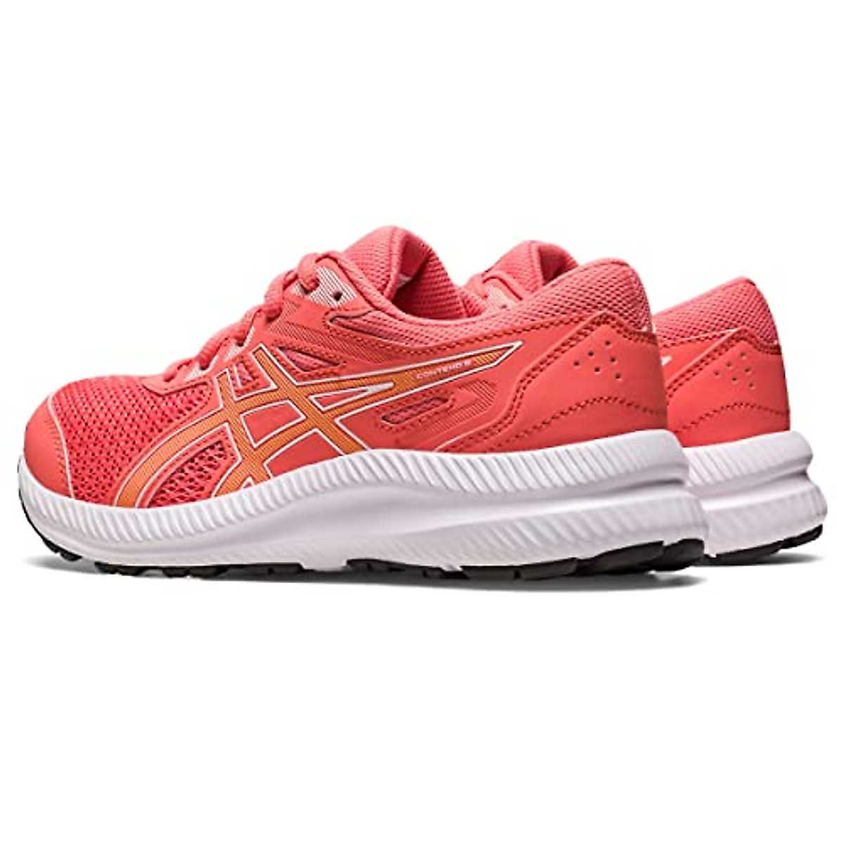 ASICS Kid's Contend 8 Pre-School Running Shoes, 2, Papaya/Summer Dune
