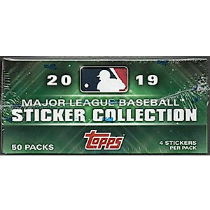 2019 Topps Baseball MLB Stickers Box (50 Packs/4 Stickers)