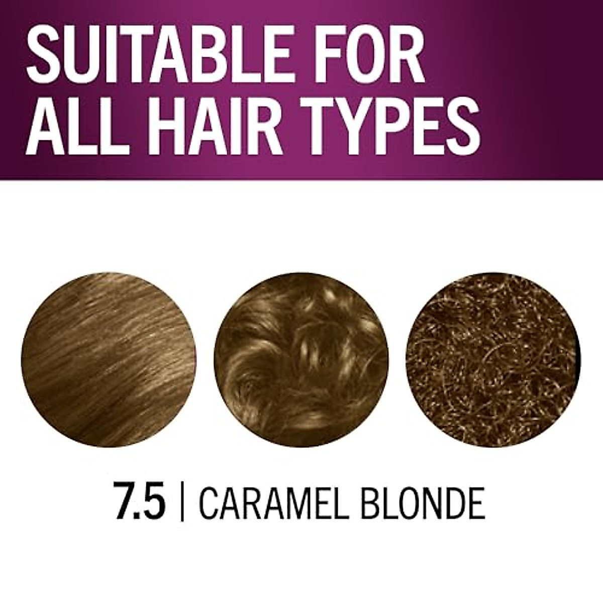 Schwarzkopf Keratin Color Permanent Hair Color, 7.5 Caramel Blonde, 1 Application Professionally Inspired Permanent Hair Dye for up to 80% Less Breakage vs Untreated Hair and up to 100% Gray Coverage