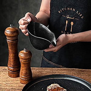 Sizikato Classic Porcelain Easy Pour Gravy Sauce Boat Creamer Pitcher. 7 Oz