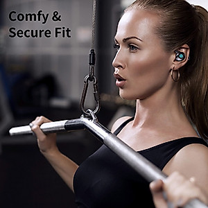 Earphone, Q23 PRO Bluetooth Headset, Waterproof Stereo Mini Earhook Sports Headset with Microphone, ANC Noise Cancelling, Bluetooth 5.1, Long Life, for Work, Sports,