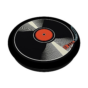 Vitage Retro Vinyl Record Music Disc Novelty Graphic Designs PopSockets Standard PopGrip