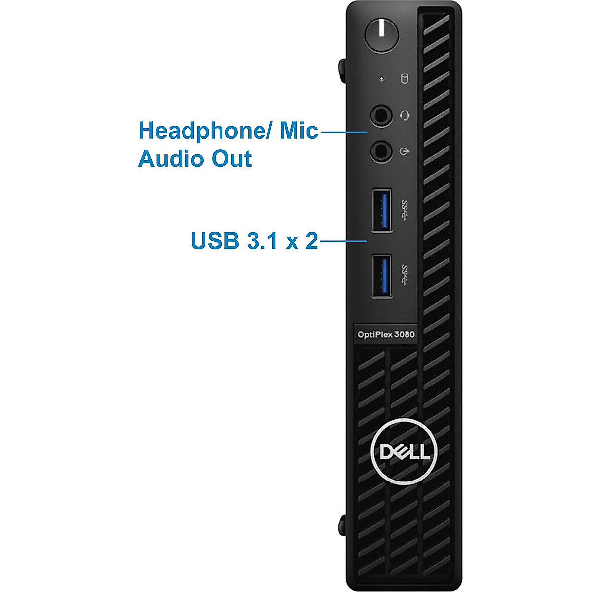 Dell OptiPlex 3080 Micro Desktop Computer - 10TH Gen Intel Core i5-10600 Upto 4.8GHz - 16GB RAM, 1TB M.2 NVME SSD, AC Wi-Fi, Bluetooth, DisplayPort, HDMI - Windows 10 Pro (Renewed)