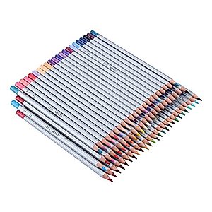 Wakects 72 Professional Oil Based Colored Pencils for Artists Pencils for Drawing, Sketching and Coloring Books Soft Core Art Pastel Pencils Set