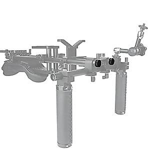 NICEYRIG M12 Thread 15mm Rod Rail Extension Connector and Rod End Stopper Screw Applicable for Standard 15mm Rod Support DSLR Rig Rail Block - 460