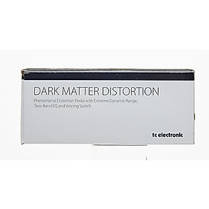 TC Electronic DARK MATTER DISTORTION Phenomenal Distortion Pedal with Extreme Dynamic Range, Two-Band EQ and Voicing Switch