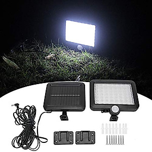 Asixxsix Garden Lamp, Solar ABS Energy Saving Outdoor LED Light, for Garages Home Garden Walls Paths Courtyards