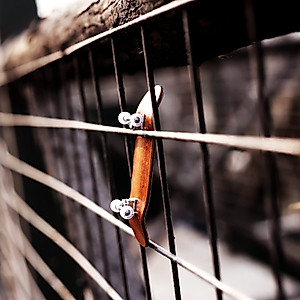 NOAHWOOD Fingerboards PRO Parts Handmade wheel (Anti-fake Black LOGO can be erased) White ii 4 Pcs