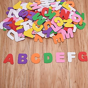 Livder 200 Pieces EVA Self Adhesive Foam Letter Alphabet Stickers for Children's DIY Crafts, Room Decoration