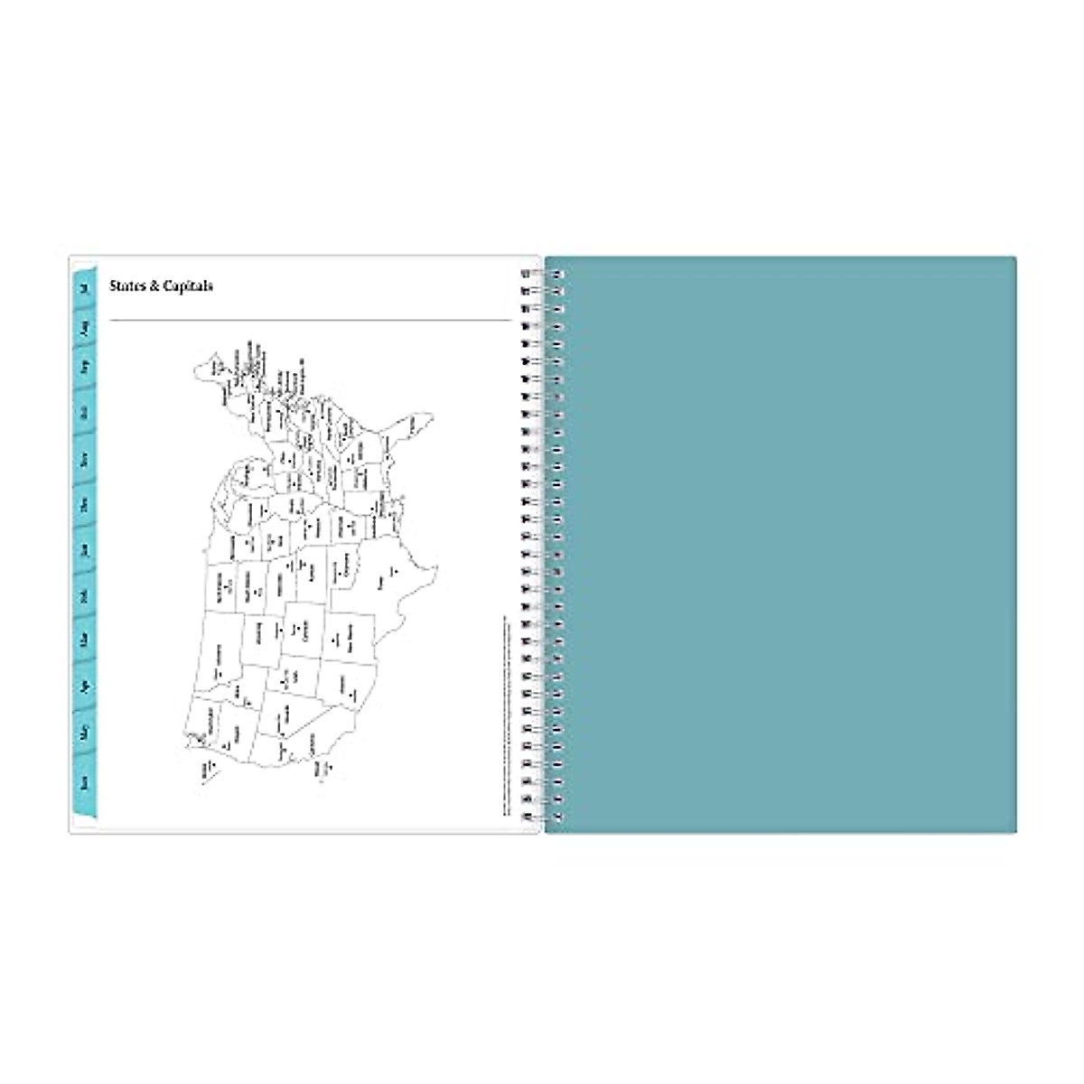 Blue Sky 2023-2024 Academic Year Teacher Weekly and Monthly Lesson Planner, 8.5" x 11", Flexible Cover, Wirebound, Dots (100330-A24)