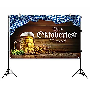 Oktoberfest Backdrop for Photography Oktoberfest Banner Fall German Bavarian Oktoberfest Beer Party Decorations and Supplies for Home Party…