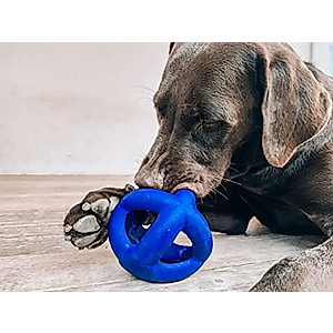 SuperChewy Tough Dog Cage Ball Toy | Lifetime Replacement Guarantee | Strong Natural Rubber | Great Dog Fetch Toy | Chew Toy for Dogs | Ultra Durable Chew Toy for Aggressive Chewers | For Large Breeds