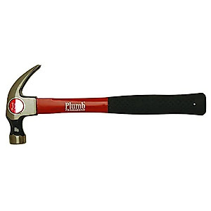 Plumb 20 oz. Regular Curve Claw Hammer with Fiberglass Handle - 11405