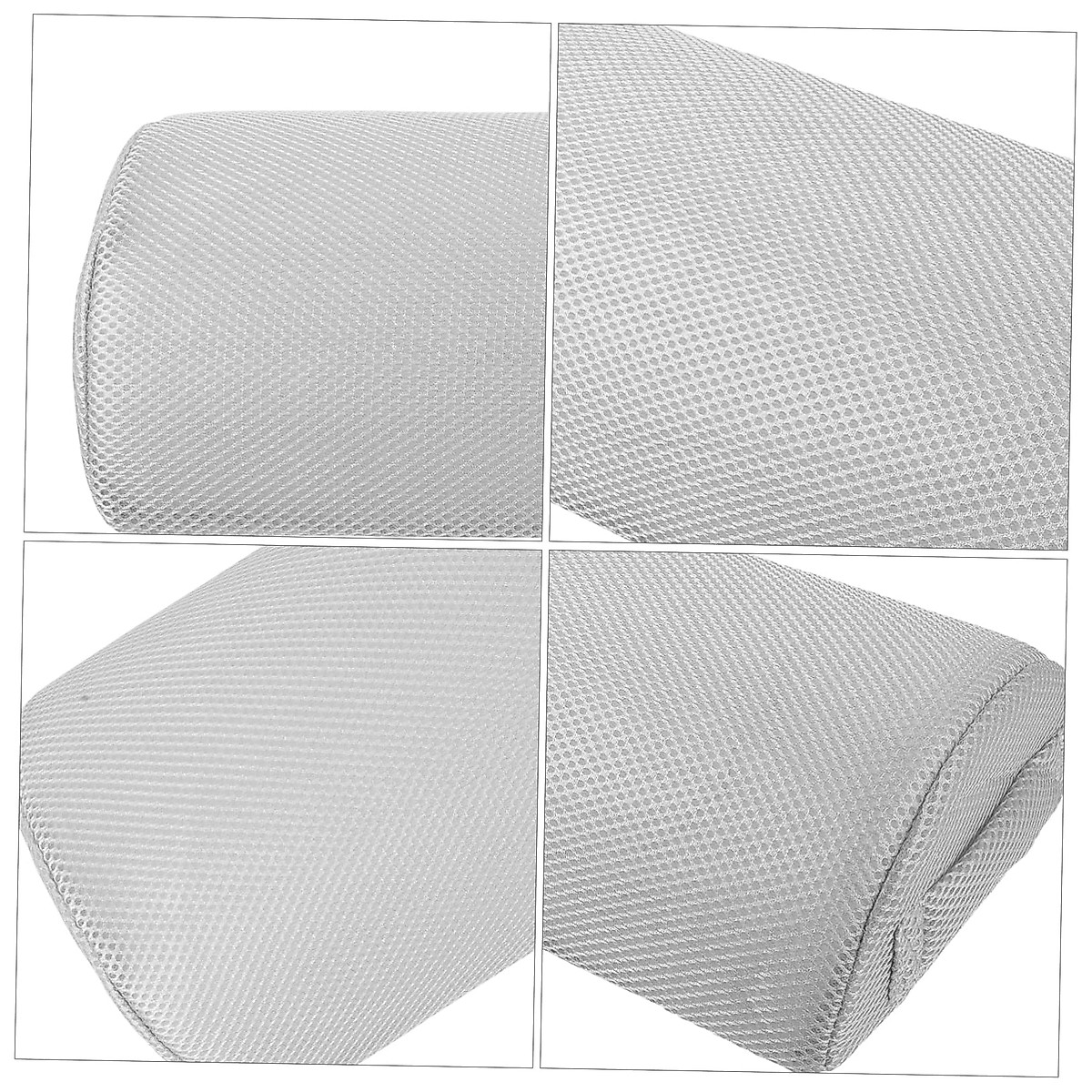 Anneome Ergonomic Leg Pillow Under Knee Pillow for Sleeping on Back Knee Pillow for Leg Support Half Round Leg Pillow Grey Mesh Pillow Cover