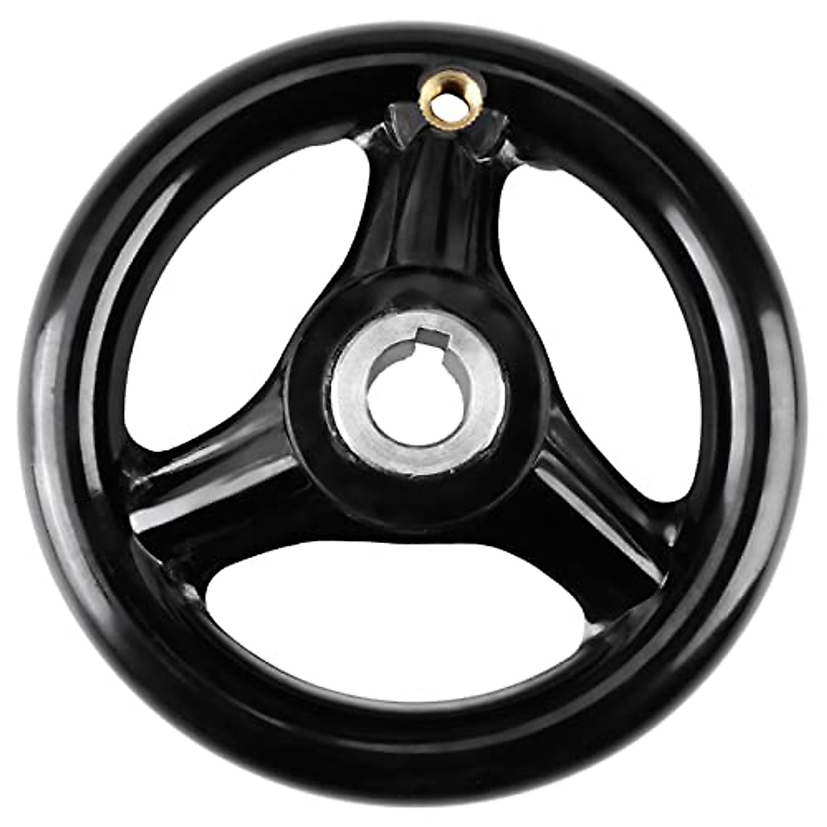 Boxwizard 1PC 12 * 100mm Black Round 3 Spoke Hand Wheel for Lathe Milling Machine