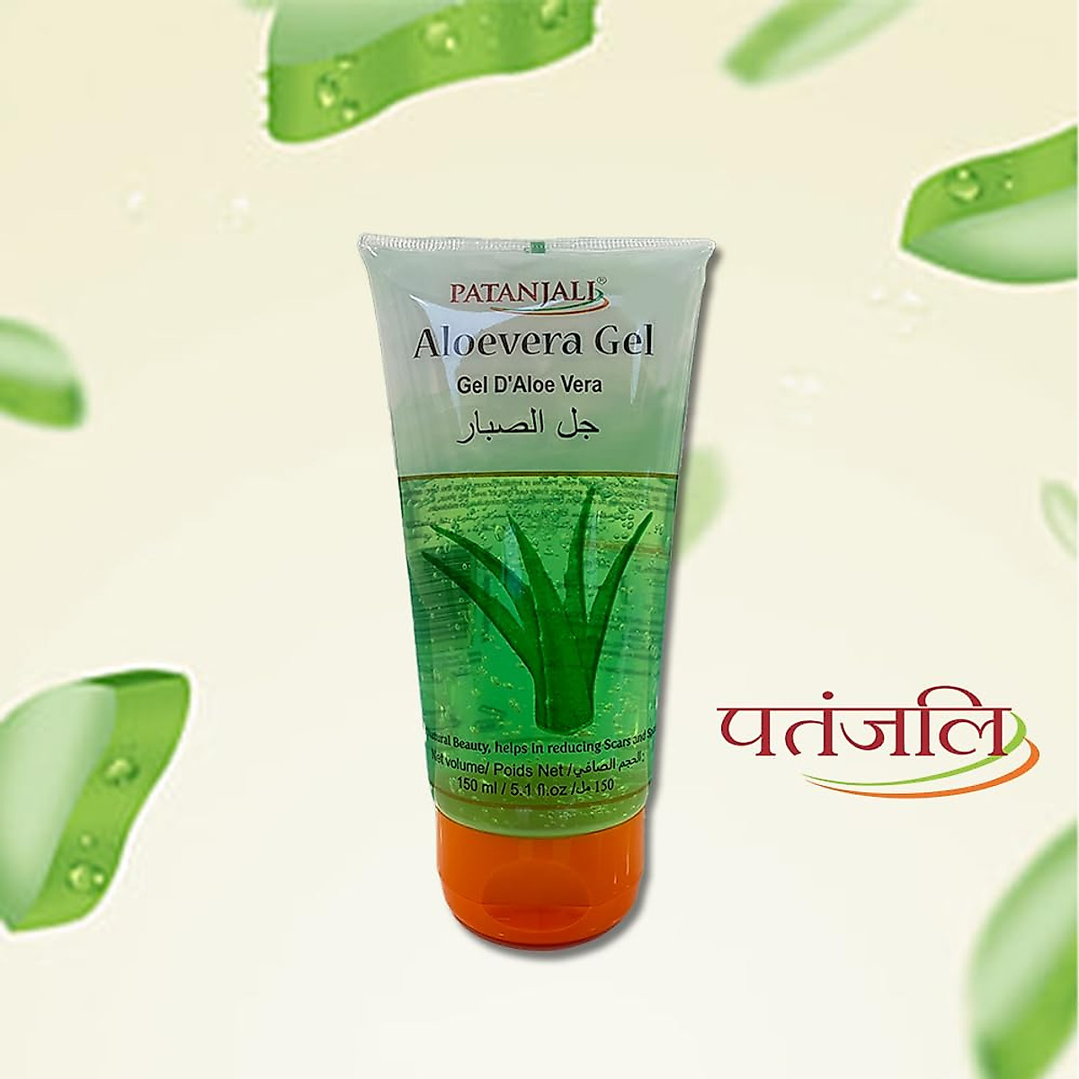 Patanjali Aloe Vera Gel 150ml - Saundarya Moisturizer for Oily Skin, with Vitamin E