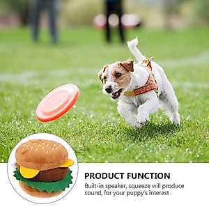 POPETPOP Hot Dog Pet Toys Pet Dog Doll Food Plush The Cat Chew Toys