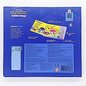 Baby Shark Bedtime Songs 10 Button Sound Book | Baby Shark Toys | Learning & Education Toys | Interactive Baby Books for Toddlers 1-3 | Gifts for Boys & Girls