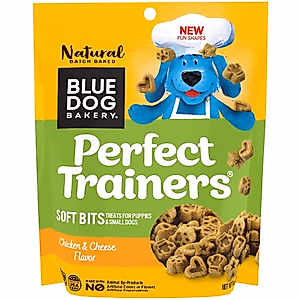 Blue Dog Bakery Natural Dog Treats, Perfect Trainers, Low Calorie Dog Training Treats, Chicken & Cheese Flavor, 6oz, 1 Count
