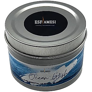 Ocean Scented | Scented Candles for Home | STRONGLY SCENTED | Lasting Aromatherapy | Gifts | Ocean Decor | Handcrafted Usa (Premium Wax, 6oz)