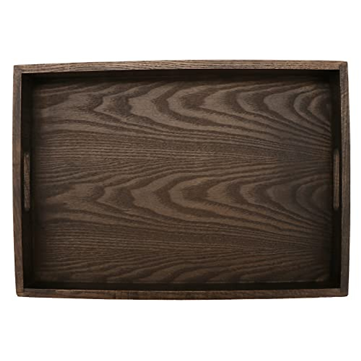 G.E.T. WD-19-ASH Taproot Ash Wood Serving Tray/Ottoman Tray with Handle, 19.75" x 14.75"