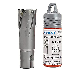SagaSave 20MM x 35MM High Speed Steel Cyclone Annular Cutter，Metal Hole Cutter for Stainless Steel, Metal, Iron, Steel, Brass,Wood 1PCS