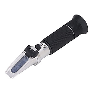 Sugar Refractometer Tester, Wear Proof Lightweight 0‑32% Brix Meter Refractometer ATC for Kitchen