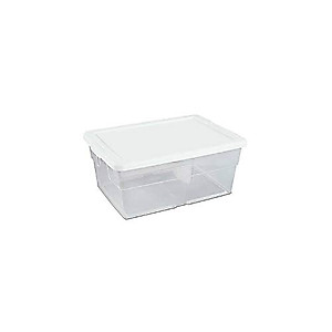 Storage Box, See-Through, 16-Qt.