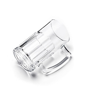 TUSAPAM 6 Pack Heavy Beer Mugs, Large Beer Glasses with Handle, 20 Ounce Glass Steins, Classic Beer Mug glasses Set