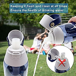 xcivi Water Bottle Mouthpiece Replacement for Brita Water Bottle-2 Pack Silicone Water Bottle Bite Valve Replacement Compatible with Brita Filter Water Bottles