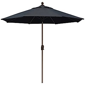 EliteShade USA 10-Year-Non-Fading Sunumbrella 9Ft Market Umbrella Patio Umbrella Outdoor Table Umbrella with Ventilation, Black