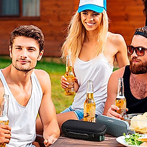 C CALYCO Portable Hard Travel Case for Bose SoundLink Flex Wireless Speaker, Travel Storage Case with Mesh Pockets for SoundLink Flex Speaker and Accessories (Black, Case Only)