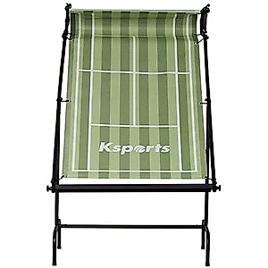 Ksports Tennis Rebounder Net – Multi Racket Sports Trainer for Tennis, Pickleball, Padel, Squash & Racquetball – Quick Assembly, Portable with Carry Bag (Green, Regular)