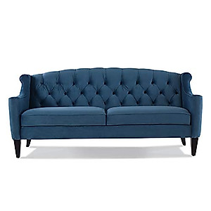 Jennifer Taylor Home Ken sofas, Satin Teal