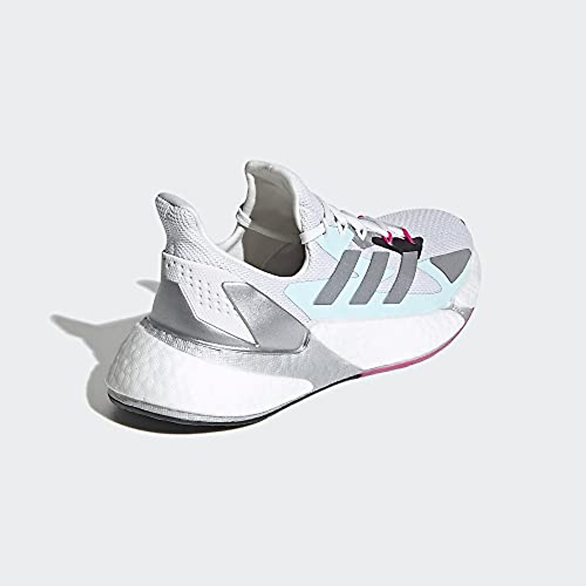 adidas womens X9000L4,Crystal White/Silver,8 M US