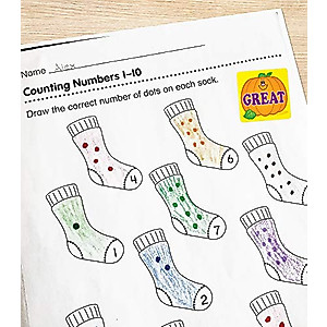 Carson Dellosa 120 Fall Stickers for Kids, 6 Sheets of Pumpkin, Autumn Leaves, Scarecrow & Positive Affirmations Incentives for Prizes, Reward Chart, School Supplies for Teachers, Classroom Must Haves