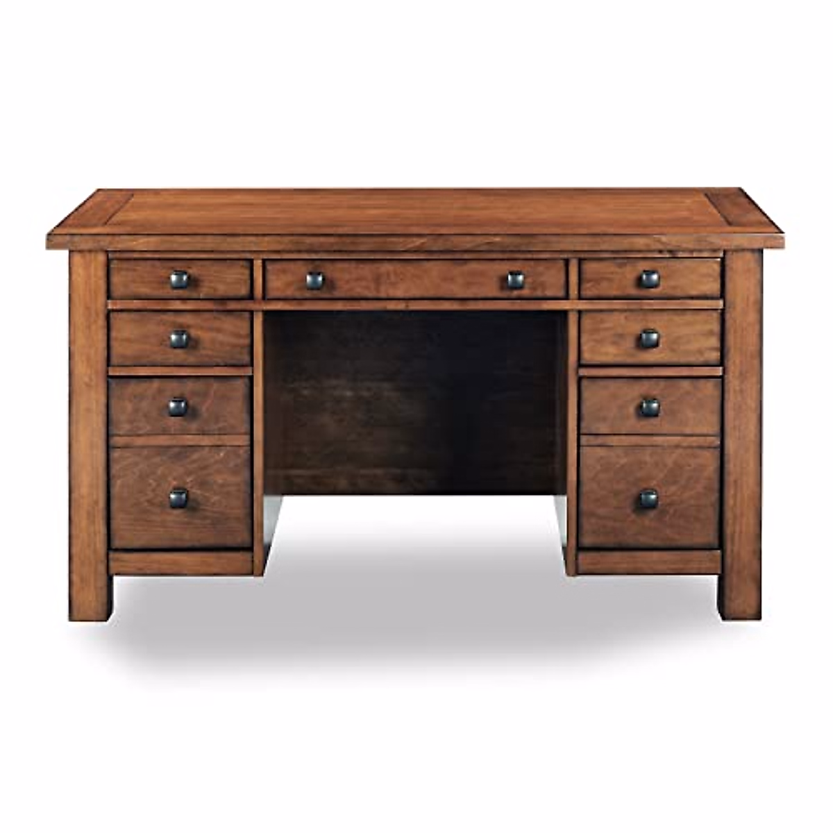 Tahoe Aged Maple Executive Pedestal Desk by Home Styles, 5412-18