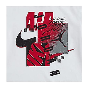 Jordan Boy's Post Up Tee (Big Kids) White LG (14-16 Big Kid)