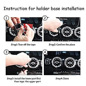 musttrue LUNQIN Car Phone Holder for 2021-2023 Mercedes Benz GLA Class Auto Accessories Navigation Bracket Interior Decoration Mobile Cell Phone Mount