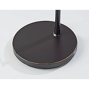 Adesso SL3993-26 Burlap Arc Lamp, Antique Bronze