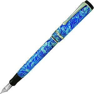 Conklin Duragraph Fountain Pen - Broad Nib Fountain Pen, Ice Blue (CK71350: CK7154)