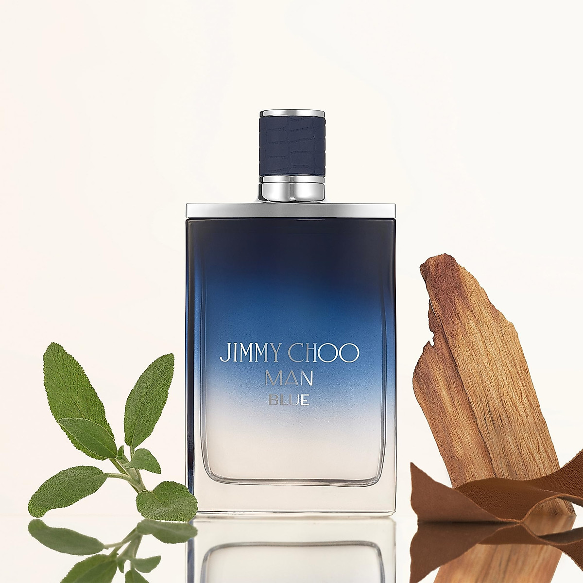 JIMMY CHOO Man Blue Eau de Toilette - Long Lasting Fragrance with notes of Black Pepper, Cypress & Vanilla Bean - Leathery & Woody - 3.3 fl. oz.