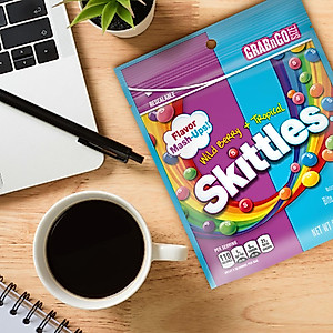 SKITTLES Mash-Ups Wild Berry and Tropical Candy, 9-Ounce Bag