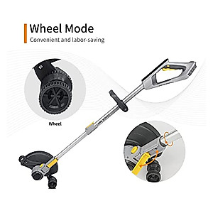 Cordless Lawn Mower 2in1 Lawn Mower Cordless Grass Trimmer LED Display Electric Whipper Strimmer Mowing Machine