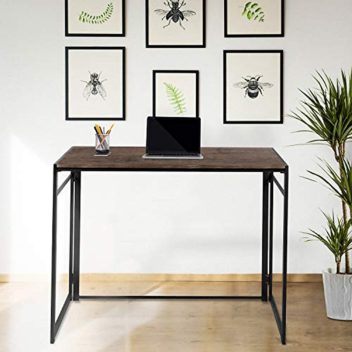 Flash Furniture Rustic Home Office Folding Computer Desk - 40"